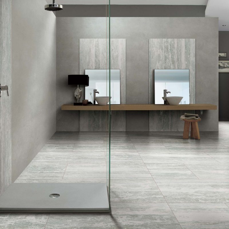 R3-TRAV-2 White Travertine Look porcelain Tile - RAI Designs